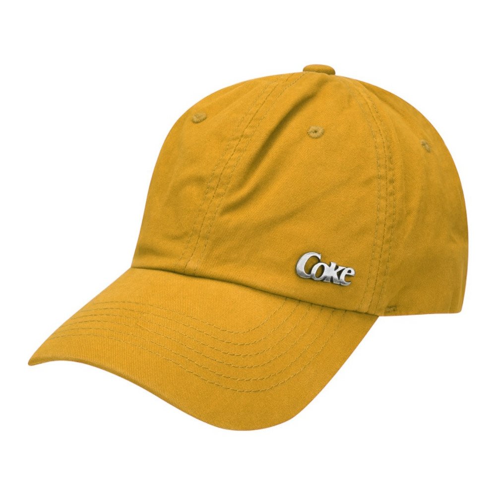Boné Coca Cola Metal Coke Logo Amarelo