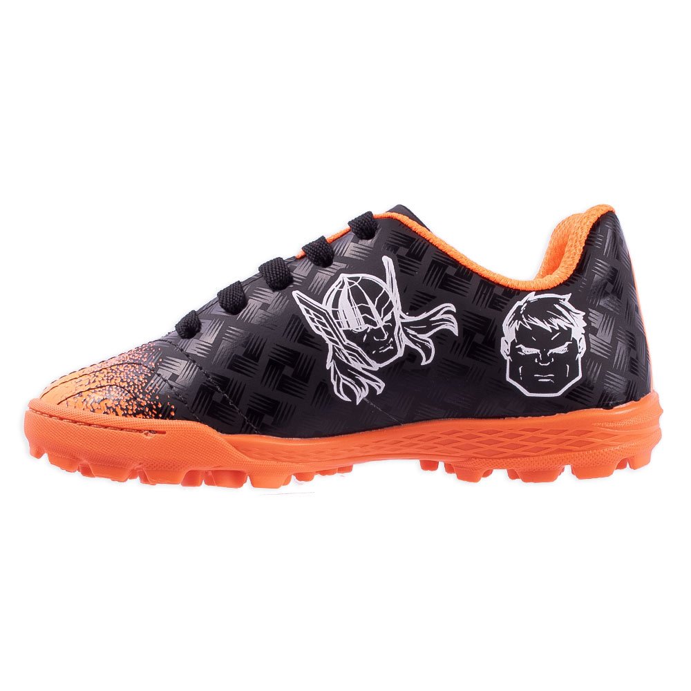 Chuteira Dray Society Marvel Infantil Laranja